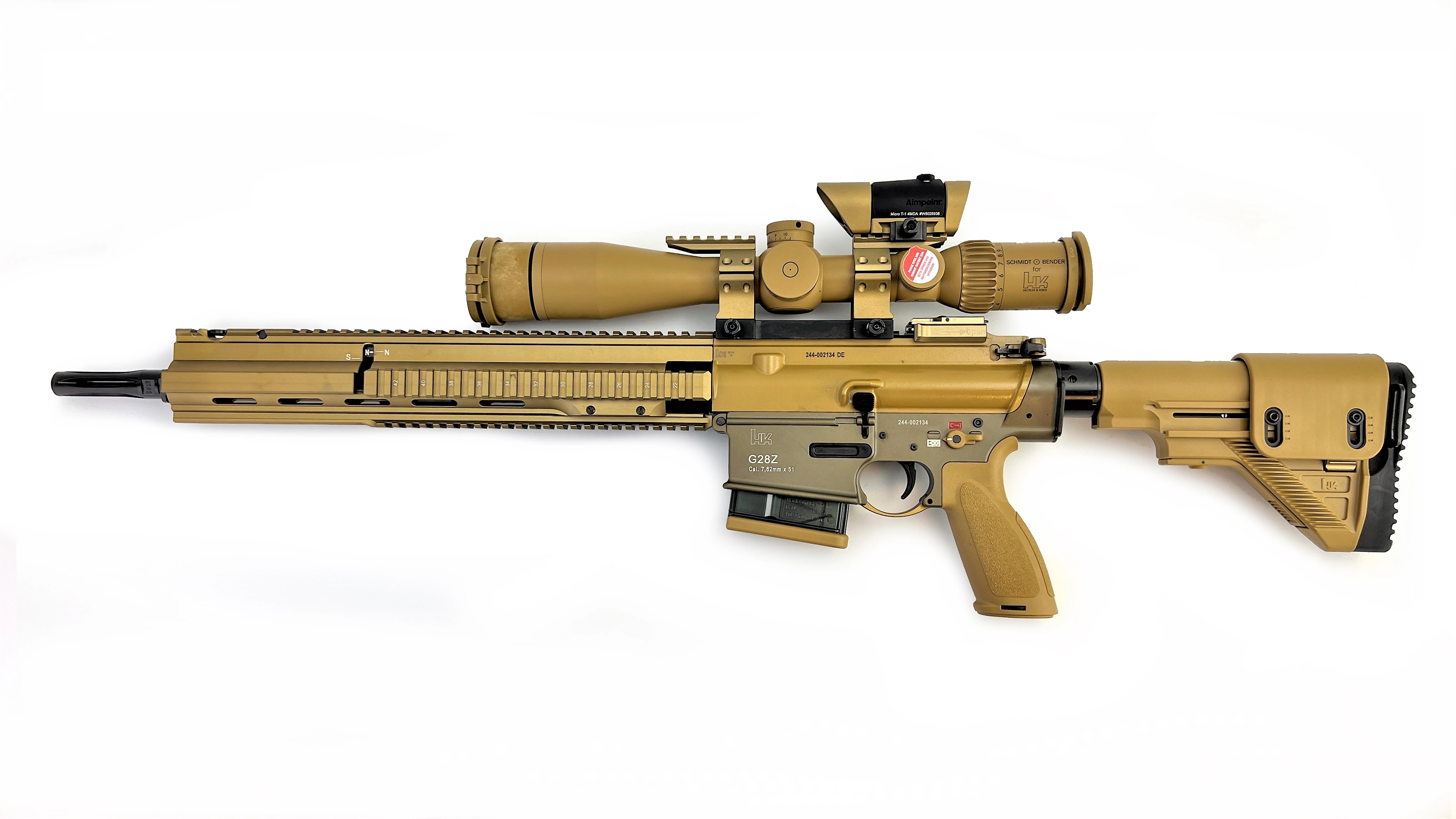 Heckler & Koch G28 Z mit Zieleinheit, Zweibein, Sturmgriff und Schutzleisten | F.A.S.T. Onlineshop